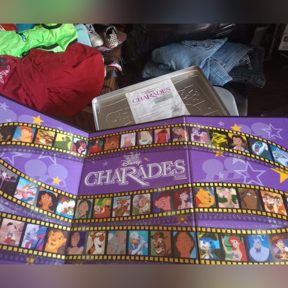 Disney | Toys | Vintage 9s Disney Charades Game With Metal Tin Missing ...